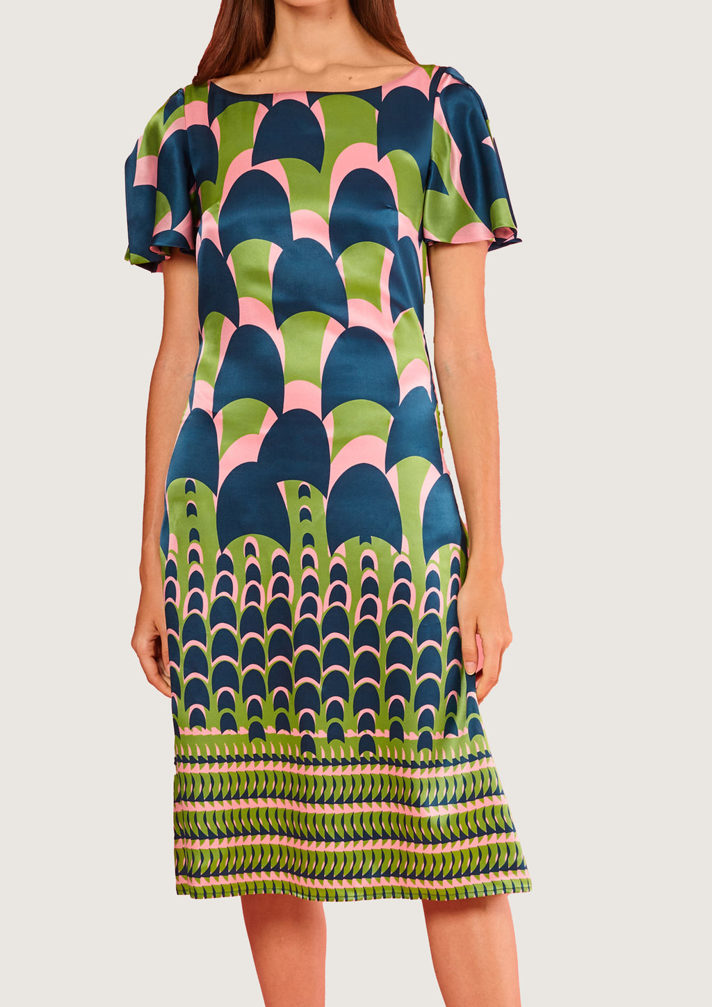 Jean Pool Green Dress – Flabelus